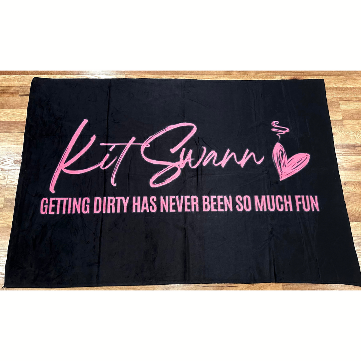 KIT SWANN Black Throw Blanket with Signature Logo – Addicted To The Voice
