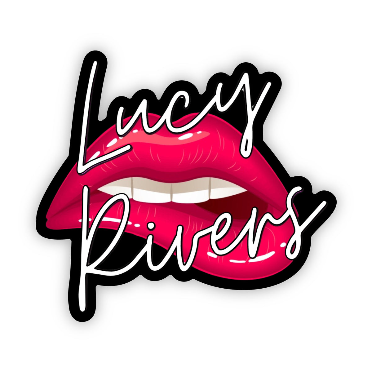 LUCY RIVERS Logo Sticker – Addicted To The Voice